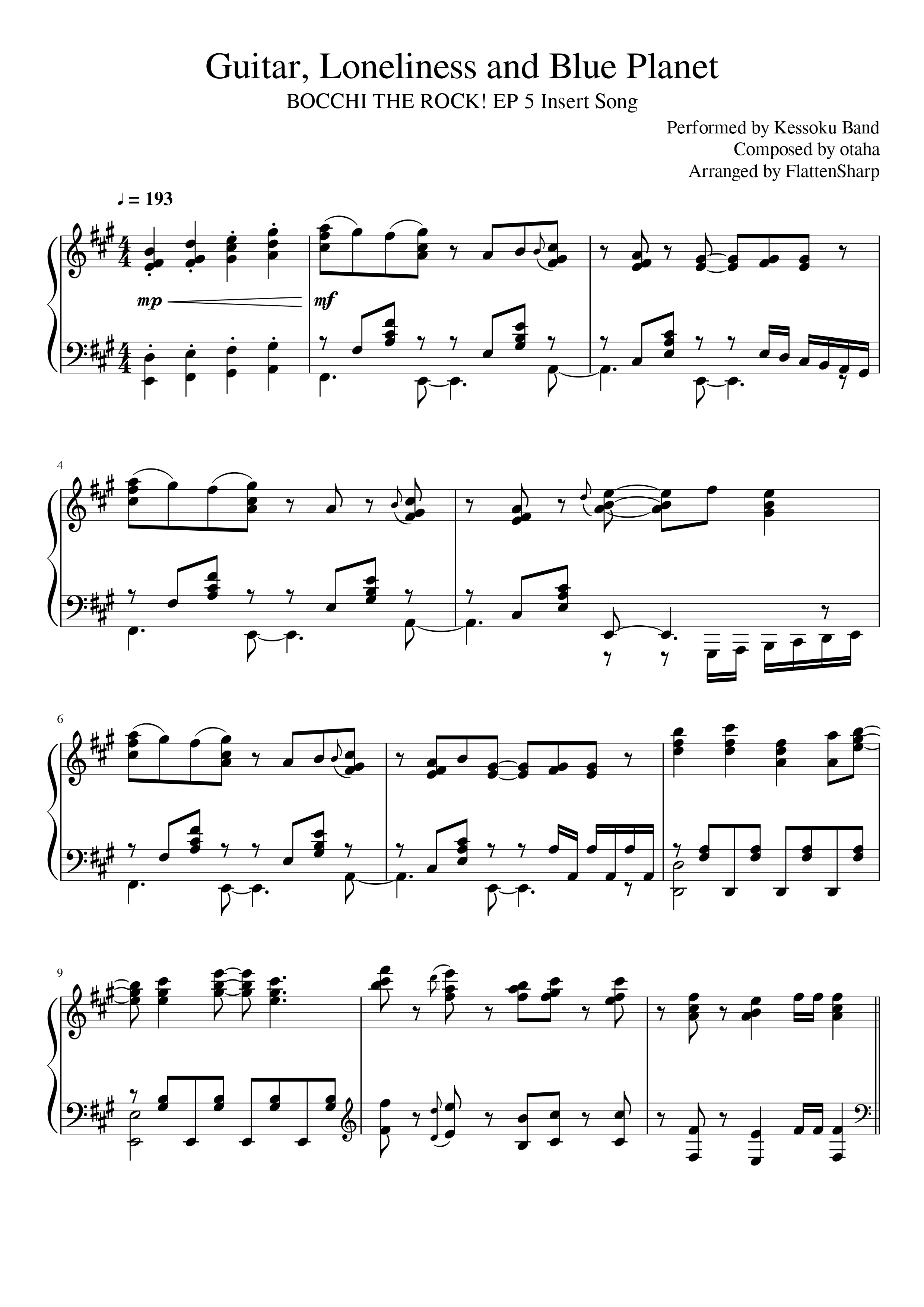 [OST][TV SIZE] Guitar, Loneliness and Blue Planet – Bocchi the Rock ...