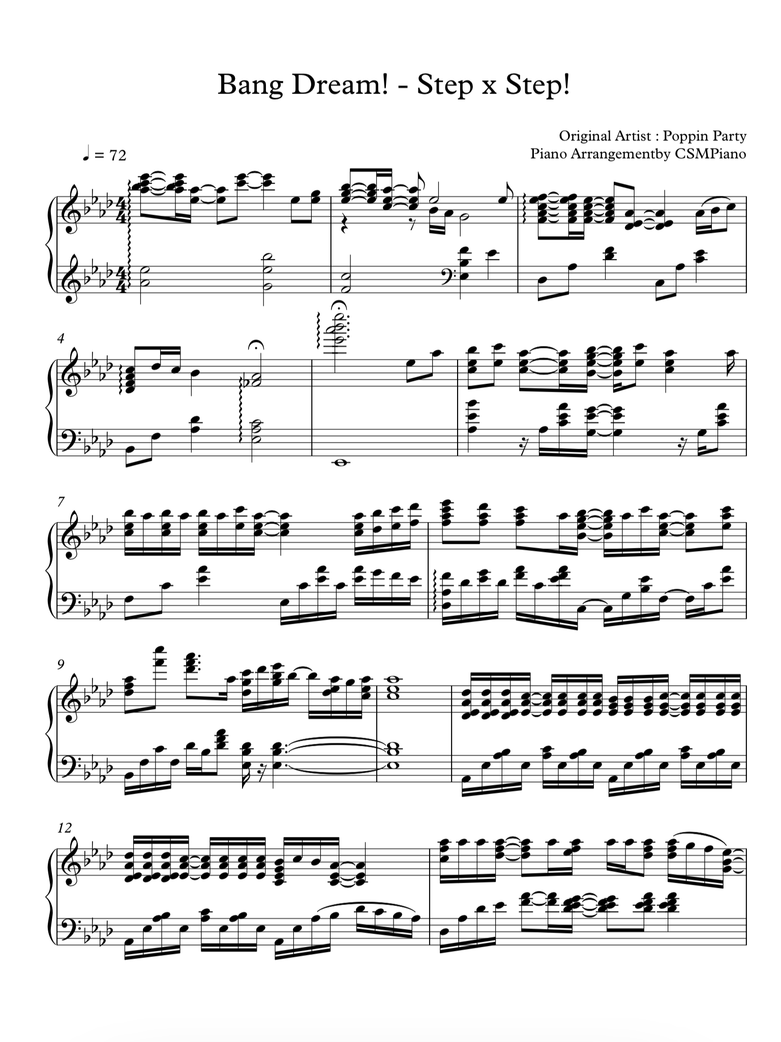 Step x Step! sheet music | Sheethost