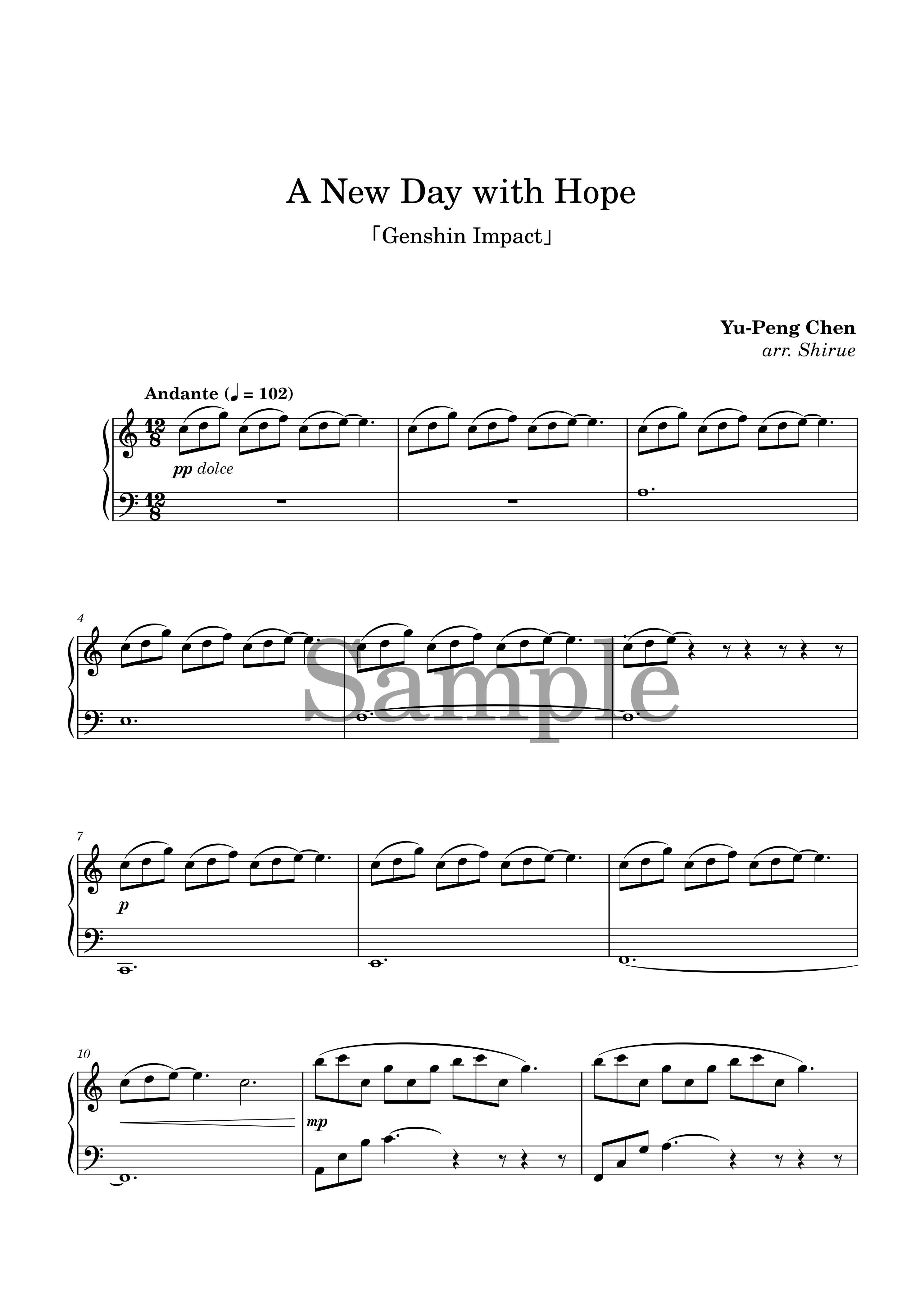 A New Day With Hope – Genshin Impact sheet music | Sheethost
